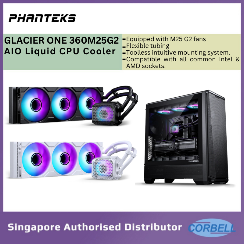 PHANTEKS Glacier One 360M25G2 AIO 360 COOLER FAN high performance CPU ...
