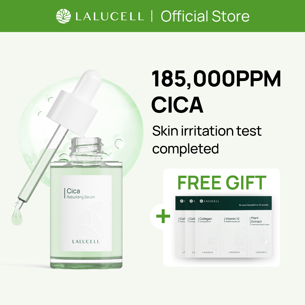 LALUCELL Cica Rebuilding Serum 33ml [185,000ppm 6 type Cica, Anti ...