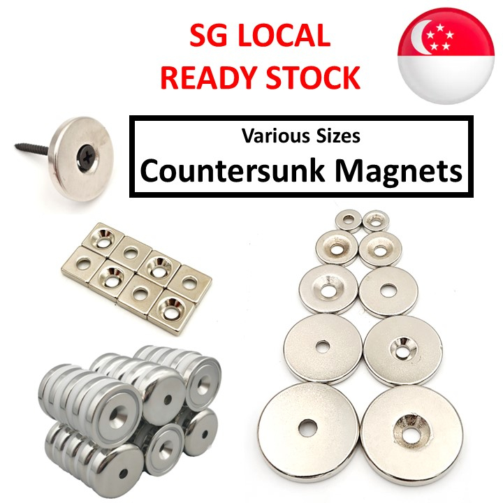 Countersunk Screw Magnets Home Donut Ring Hole CS Counter DIY Project ...