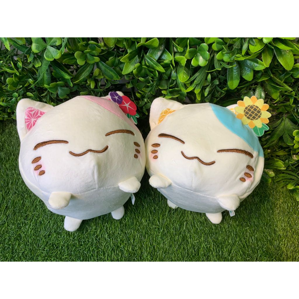 【Fun Claw】Super Soft Mallow Kitty Cute Flower Cat Kitten Plush Soft ...