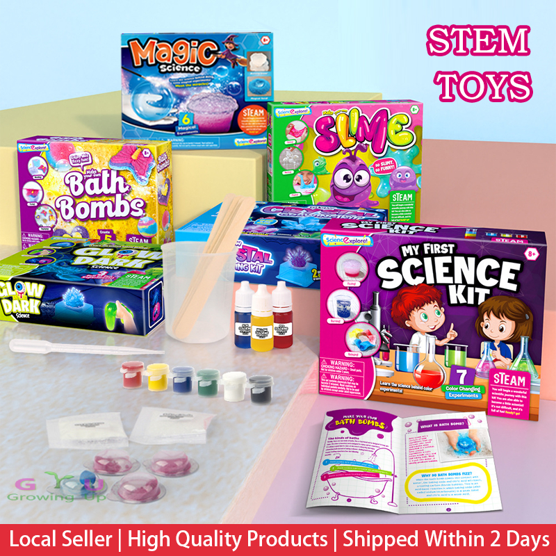 GU [SG stock] Magic Science Experiments STEAM DIY Educational Slime Kit ...