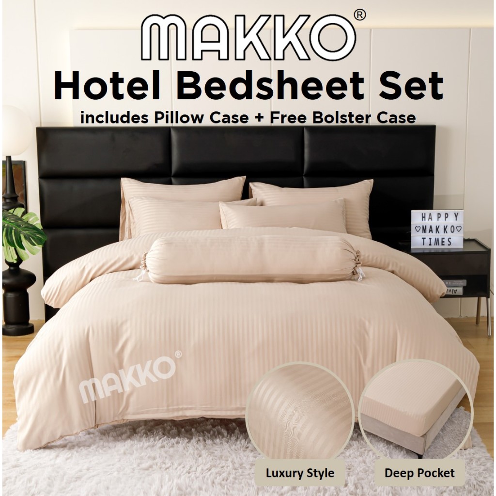 MAKKO Hotel Collection ★ Silk Blend Bedsheet Set ★ Quilt Cover Sold ...