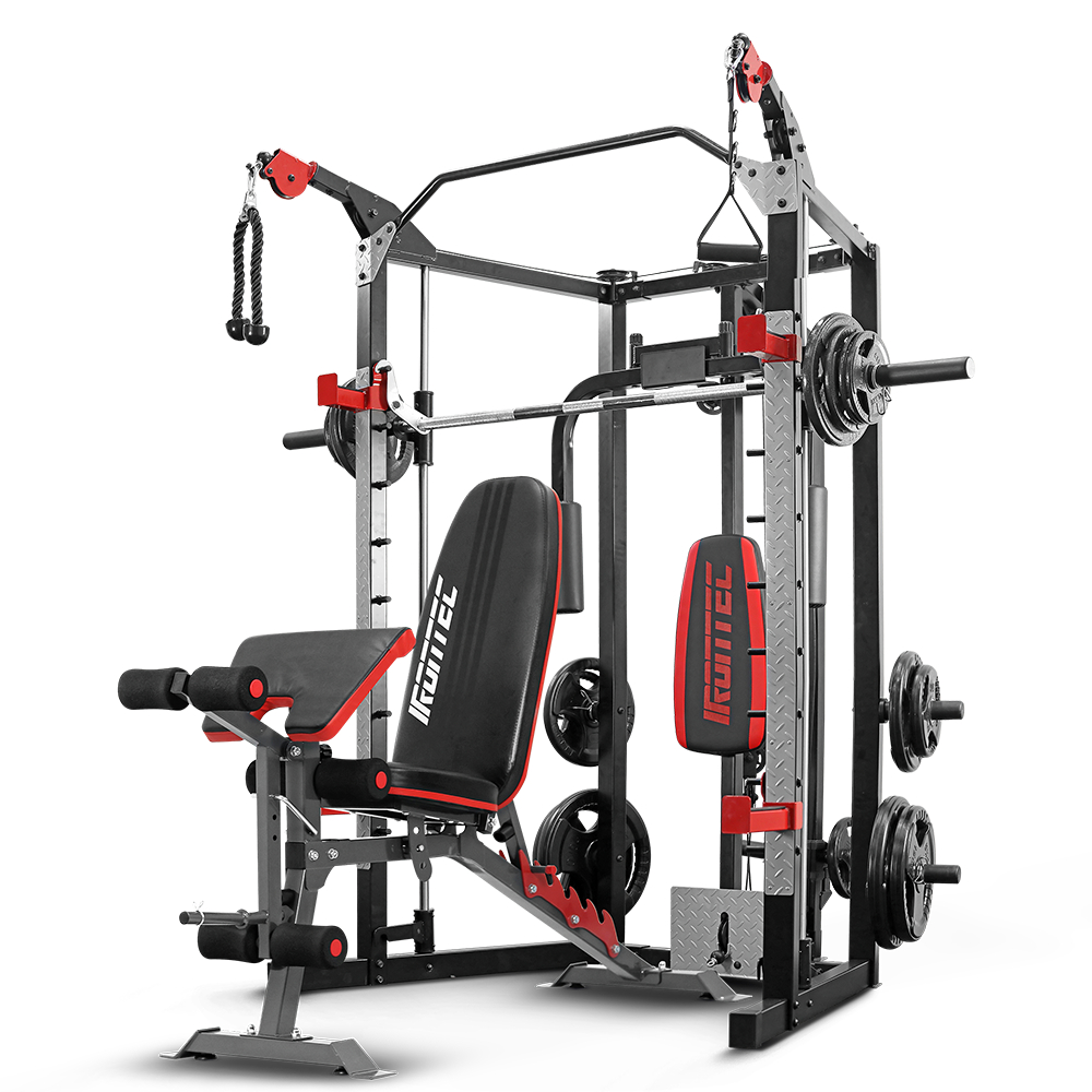 IRONTEC.sg S100 SMITH MACHINE - STRENGTH TRAINING (BLACK) | Shopee Singapore