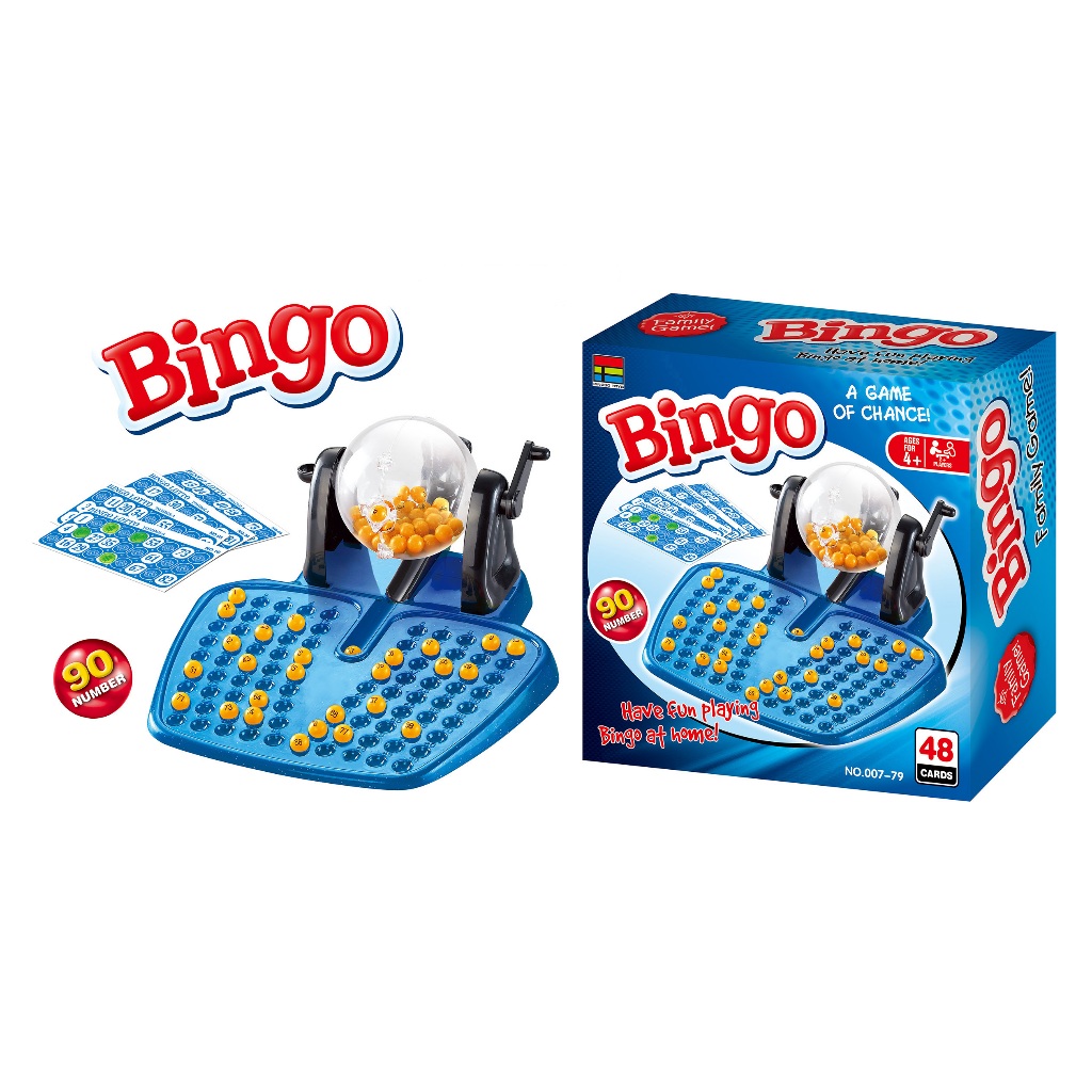 Kidmoro Deluxe Spinning Bingo Cage Game, 70 Different Bingo Cards ...
