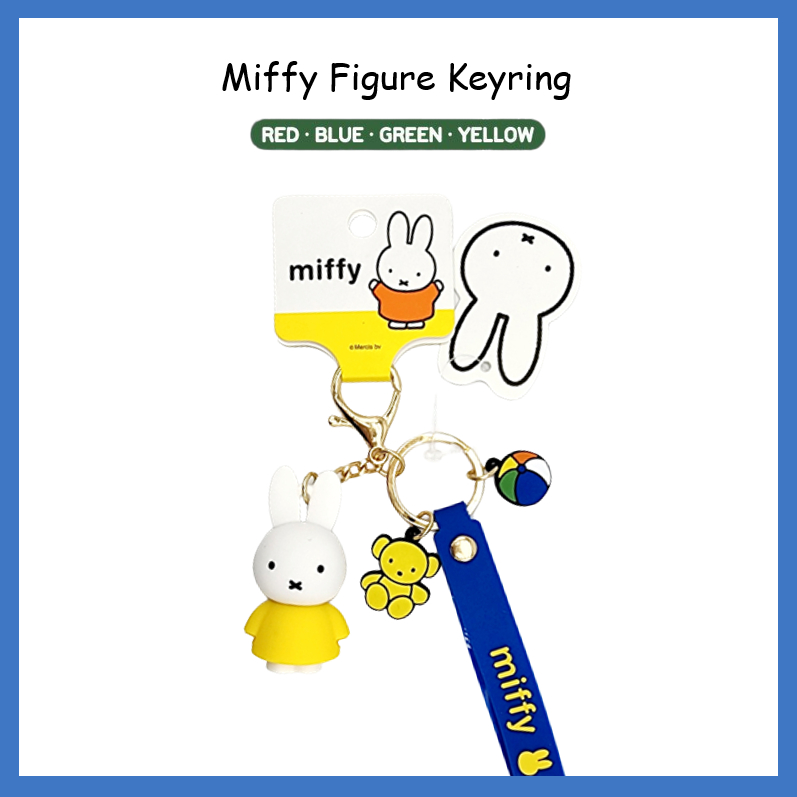Miffy Figure Keyring (Red/Blue/Yellow/Green) | Shopee Singapore