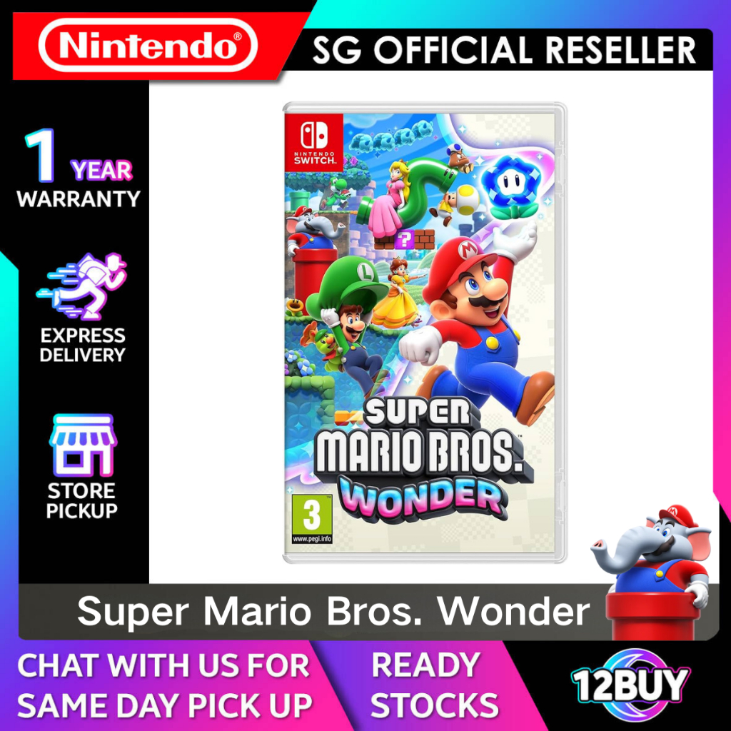 Super Mario Bros. Wonder Nintendo Switch 12BUY.IOT | Shopee Singapore