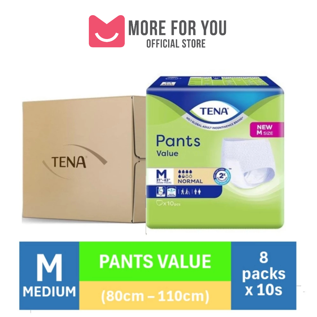 💕MORE FOR YOU💕 TENA Pants Adult Diapers (Normal/Plus/Value/Slip/Wet Wipes) | Shopee Singapore