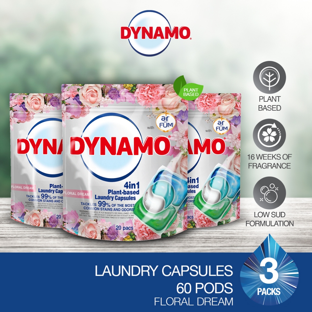[NEW LAUNCH] DYNAMO x ar FÜM 4in1 Plant-Based Laundry Capsules Refill ...