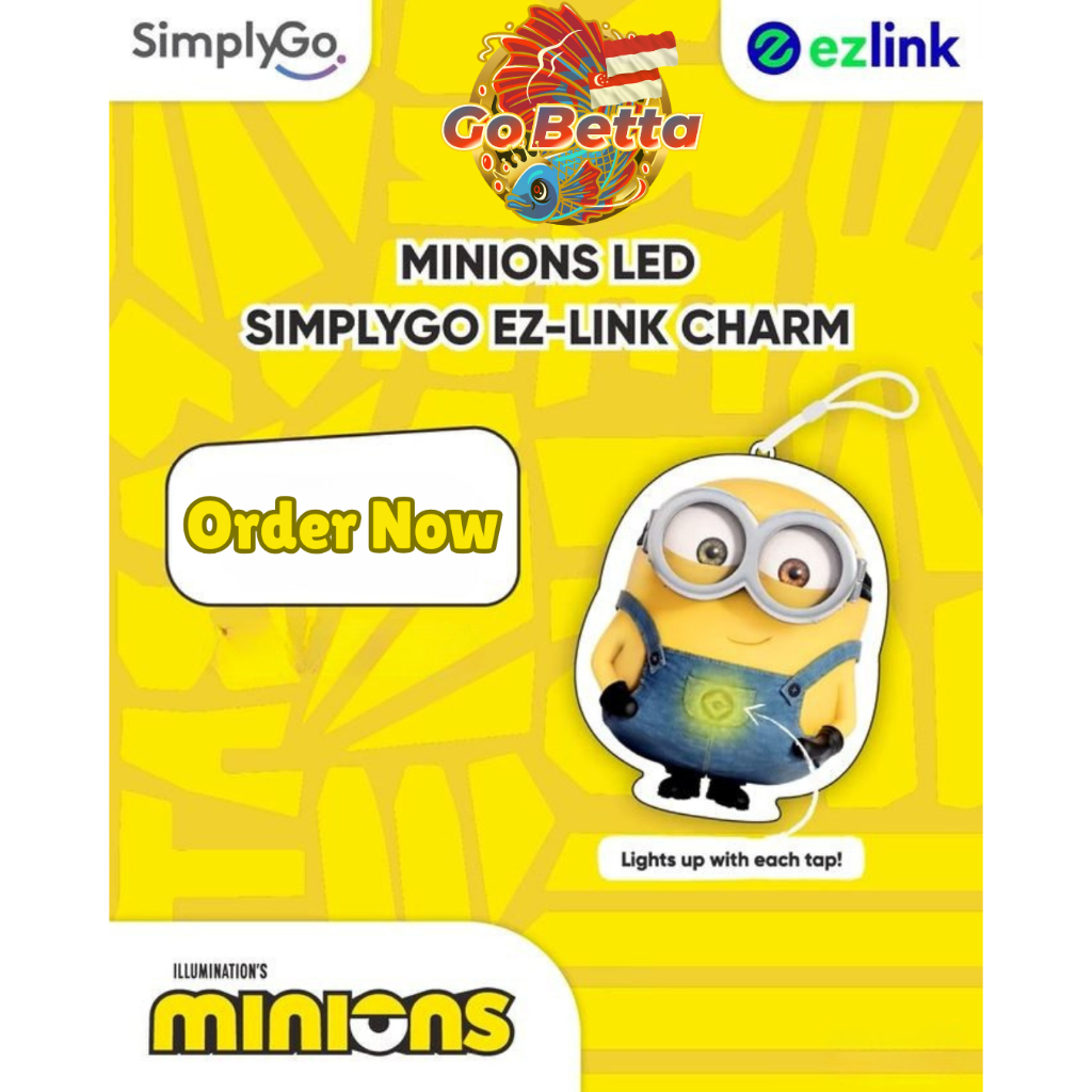 Ez Link LED Charm Minions SimplyGo – Ezlink MRT & Bus Singapore ...