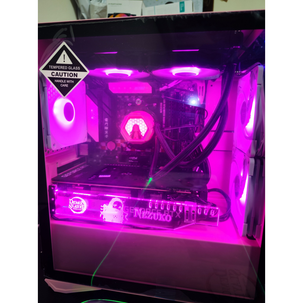 Limited Edition Nezuko Pink Gaming Desktop with Custom Mousepad and ...