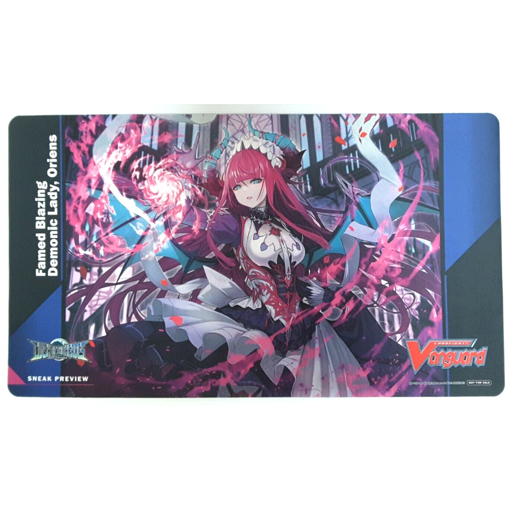 Cardfight Vanguard D-BT11 Sneak Preview Playmat - Famed Blazing Demonic ...