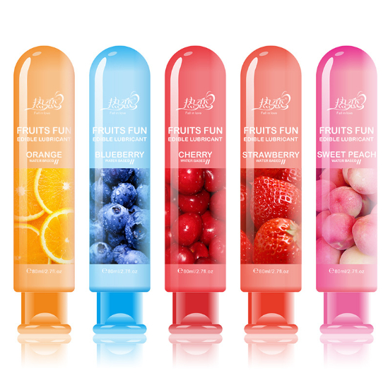 80ML Fruit Flavor Water Souble Lube Sex Lubricants Sexual Butt Body ...