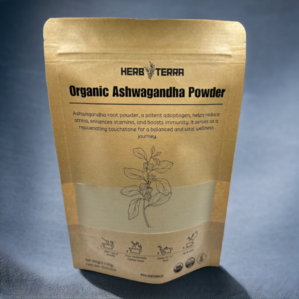 100% Organic Ashwagandha Powder- Withania Somnifera- USDA Certified ...