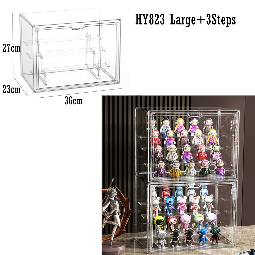 Acrylic Labubu Zimomo Popmart Bag Display Case Figurine Display Box ...