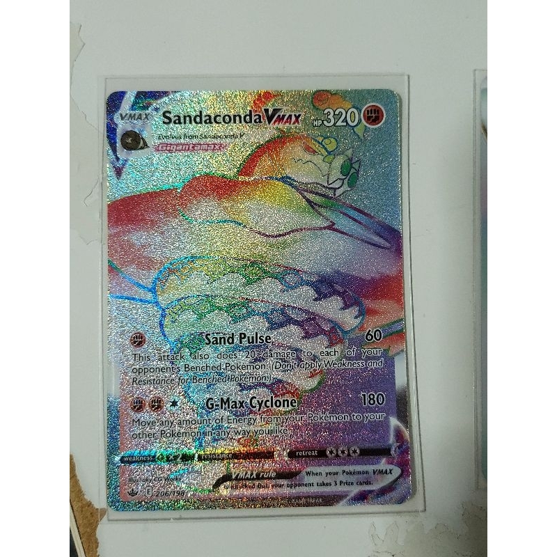 Pokemon sandaconda vmax hyper rare rainbow chilling reign card | Shopee ...