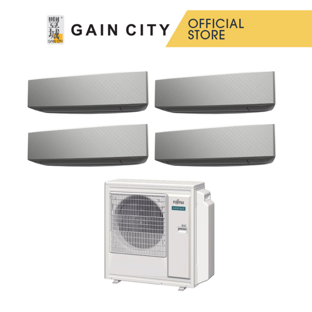 Fujitsu System 4 Aircon Aoah30cbta4/1xasah09ceta(b)/3xasah12ceta(b ...
