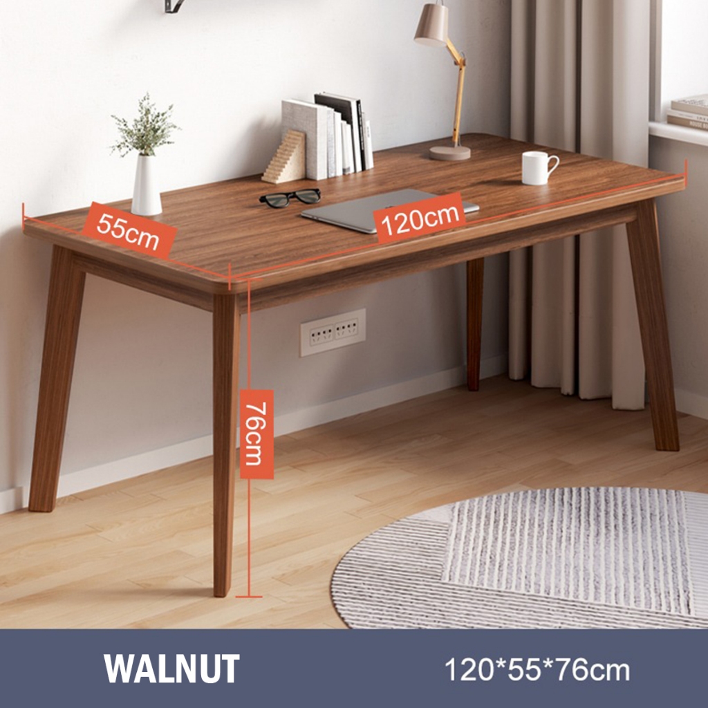 Nordic Study Table Rectangular Writing Desk Computer Desktop Table ...