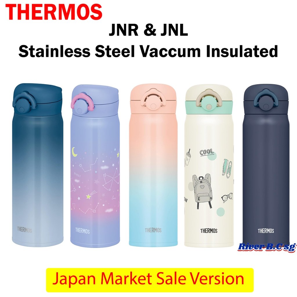 Thermos® Stainless Steel Vacuum Insulated 0.5 One-Push Tumbler - JNR-502 / JNL-505 | Shopee ...