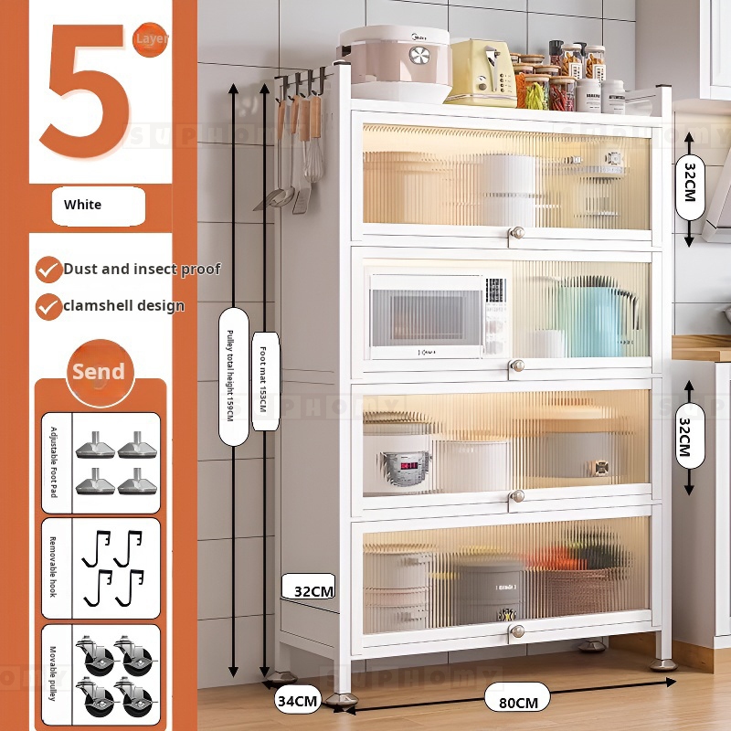 💖SG local stock💖 Kitchen sideboard Kitchen cabinet Storage Rack Kitchen ...