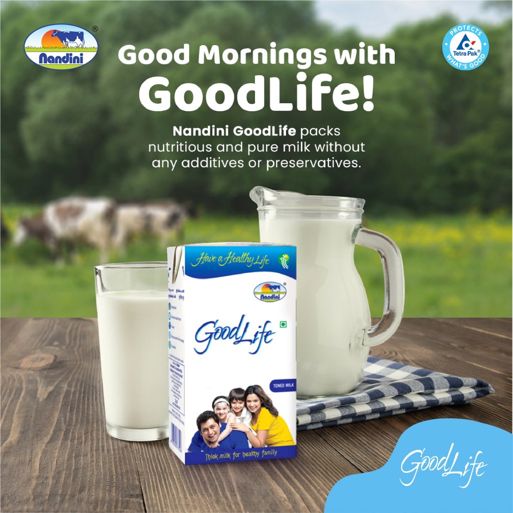 [SG] Nandini Good Life UHT Milk 1L x 12 Carton | Shopee Singapore