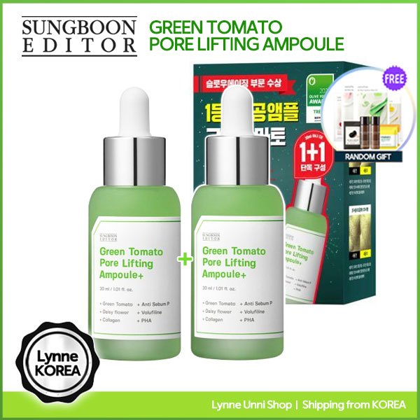 SUNGBOON EDITOR Green Tomato Pore Lifting Ampoule 30ml | Shopee Singapore
