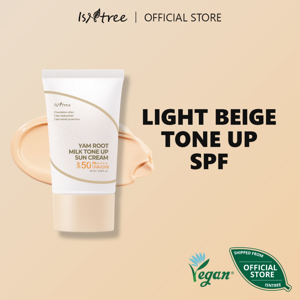 Isntree Yam Root Milk Tone Up Sun Cream 50ml | Shopee Singapore