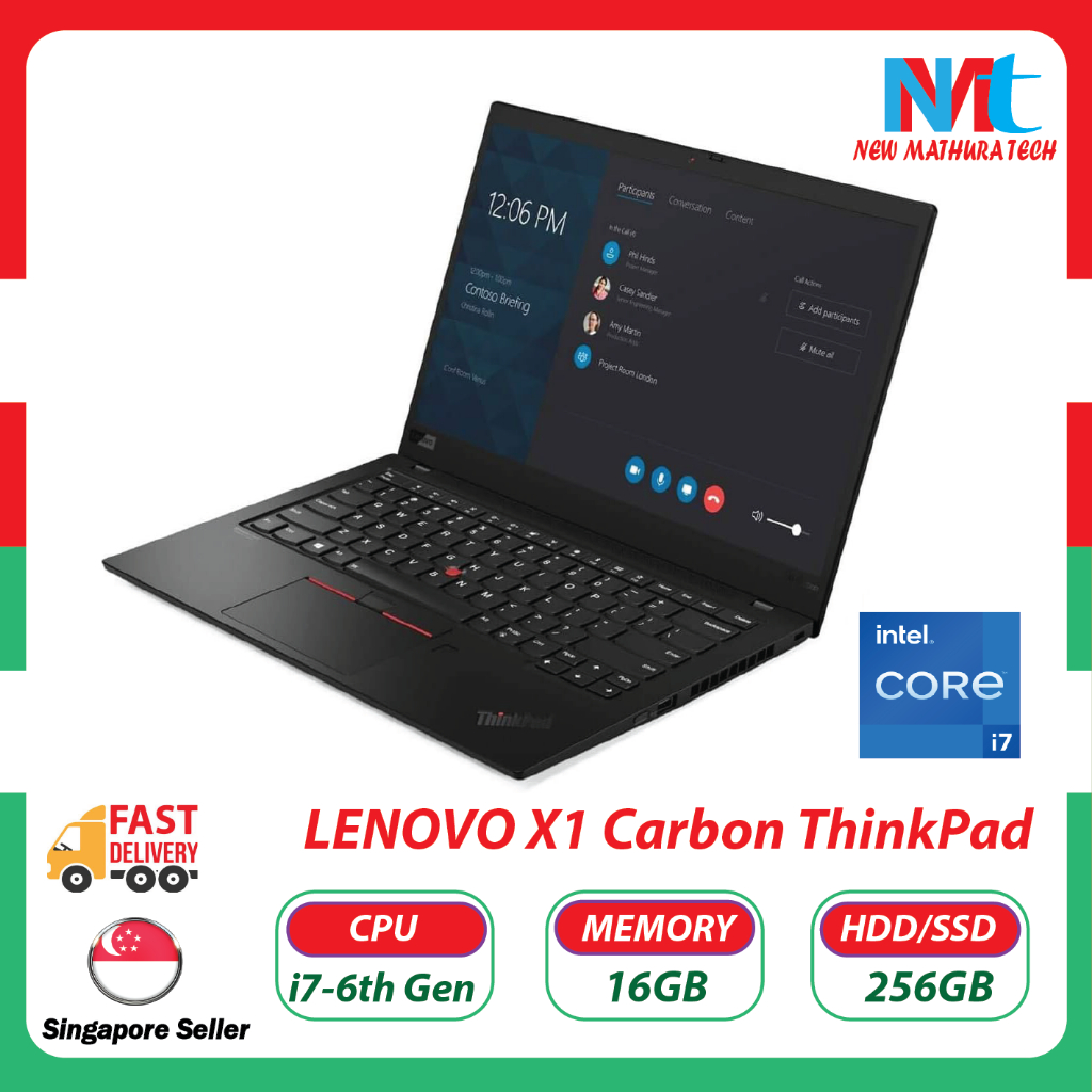 Lenovo ThinkPad X1 Carbon 14-inch Laptop Thin, Powerful and Lightweight ...