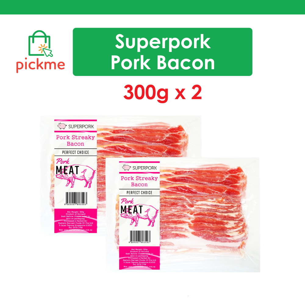 [Bundle of 2] Superpork Pork Bacon [300g X 2] - Frozen | Shopee Singapore
