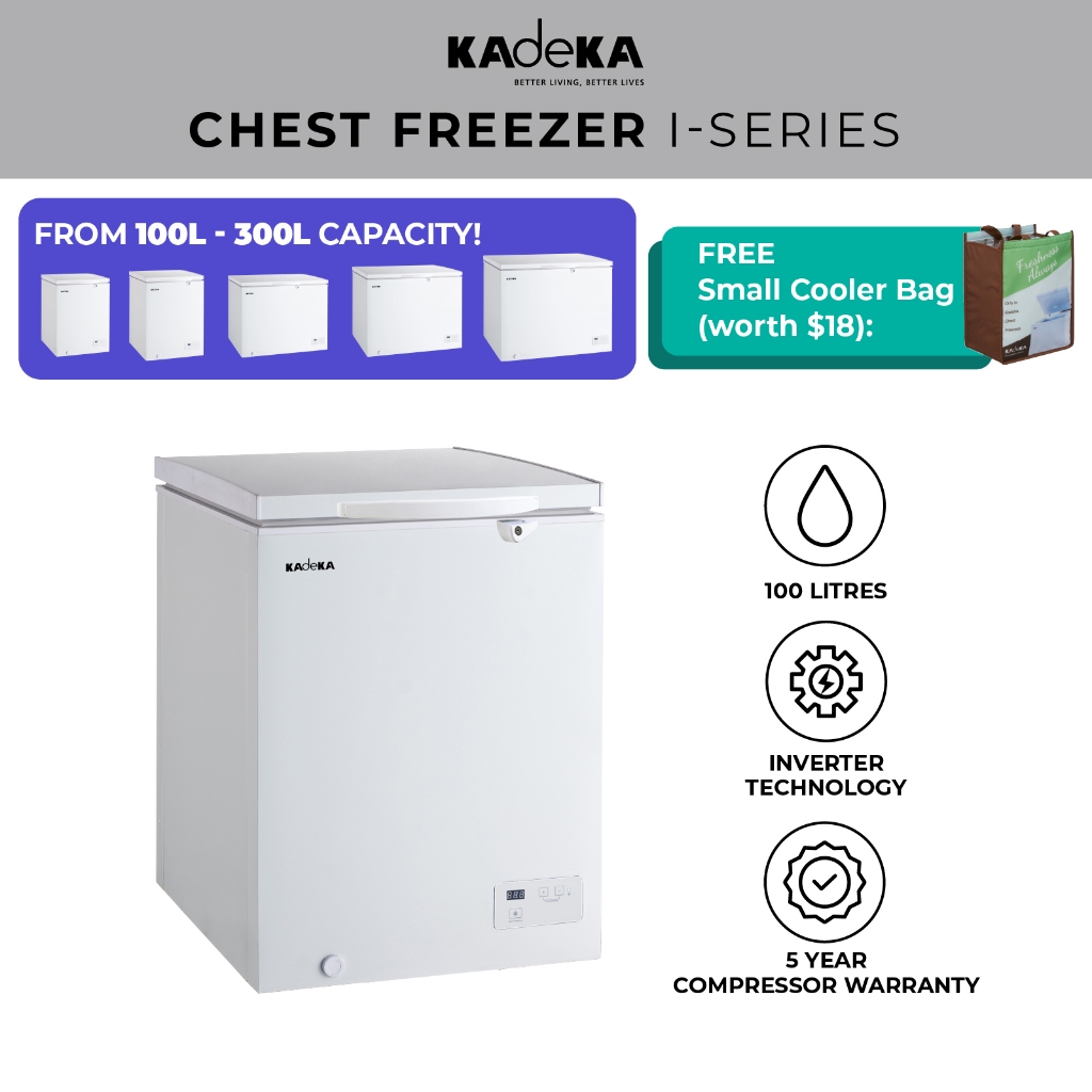KADEKA I-Series 100L/150L/200L/250L/300L (One Door) Chest Freezer ...
