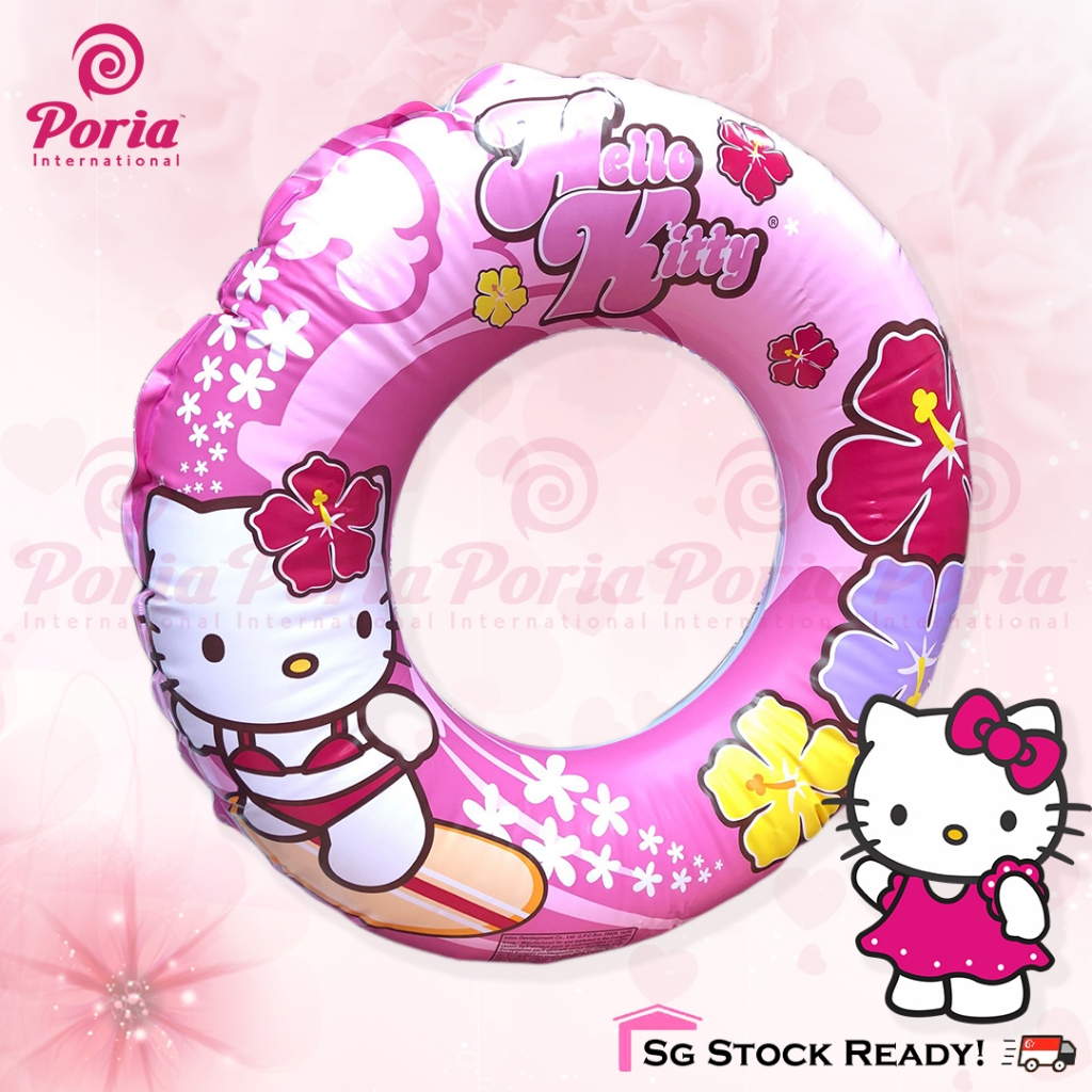 Hello Kitty Limited Edition Pink 61cm Inflatable Swim Ring For Kids ...