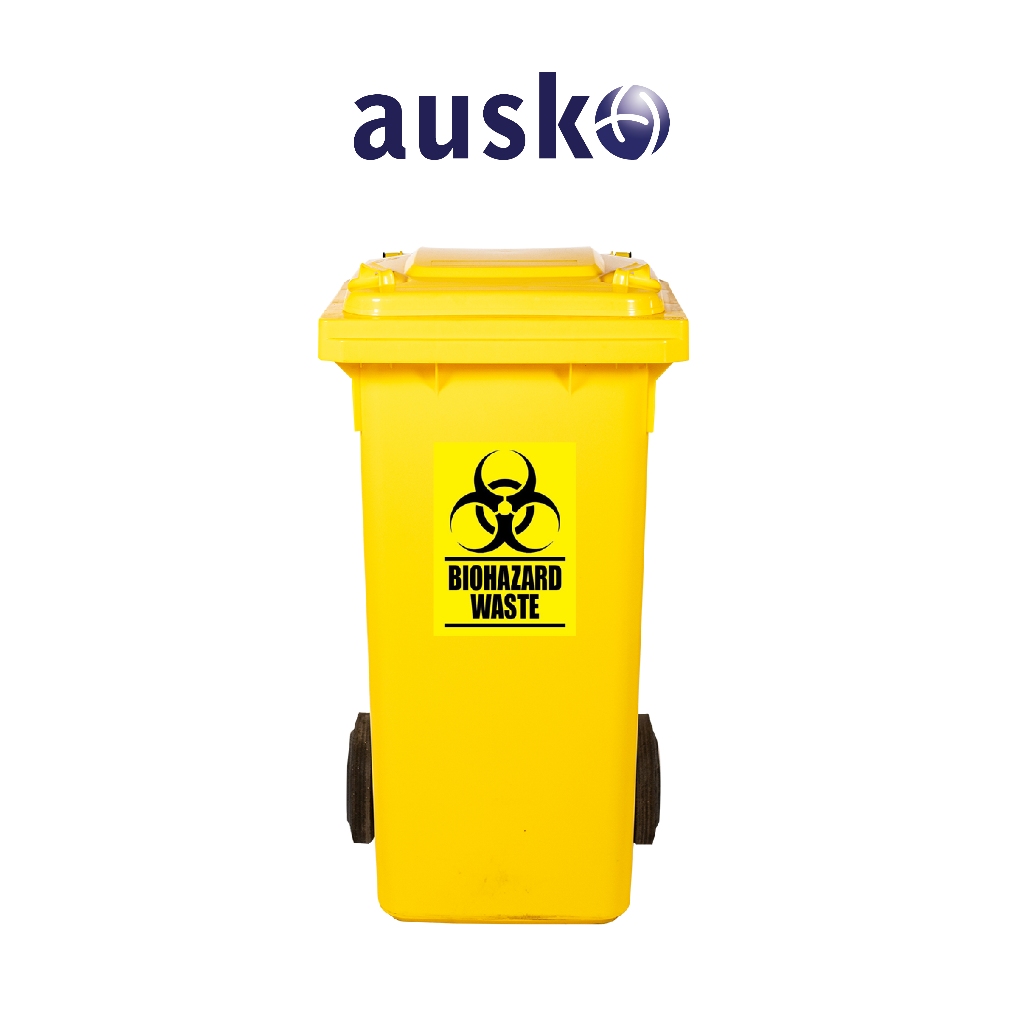Biohazard Mobile Garbage Bin | MGB | 80L, 100L, 120L, 240L, 360L ...