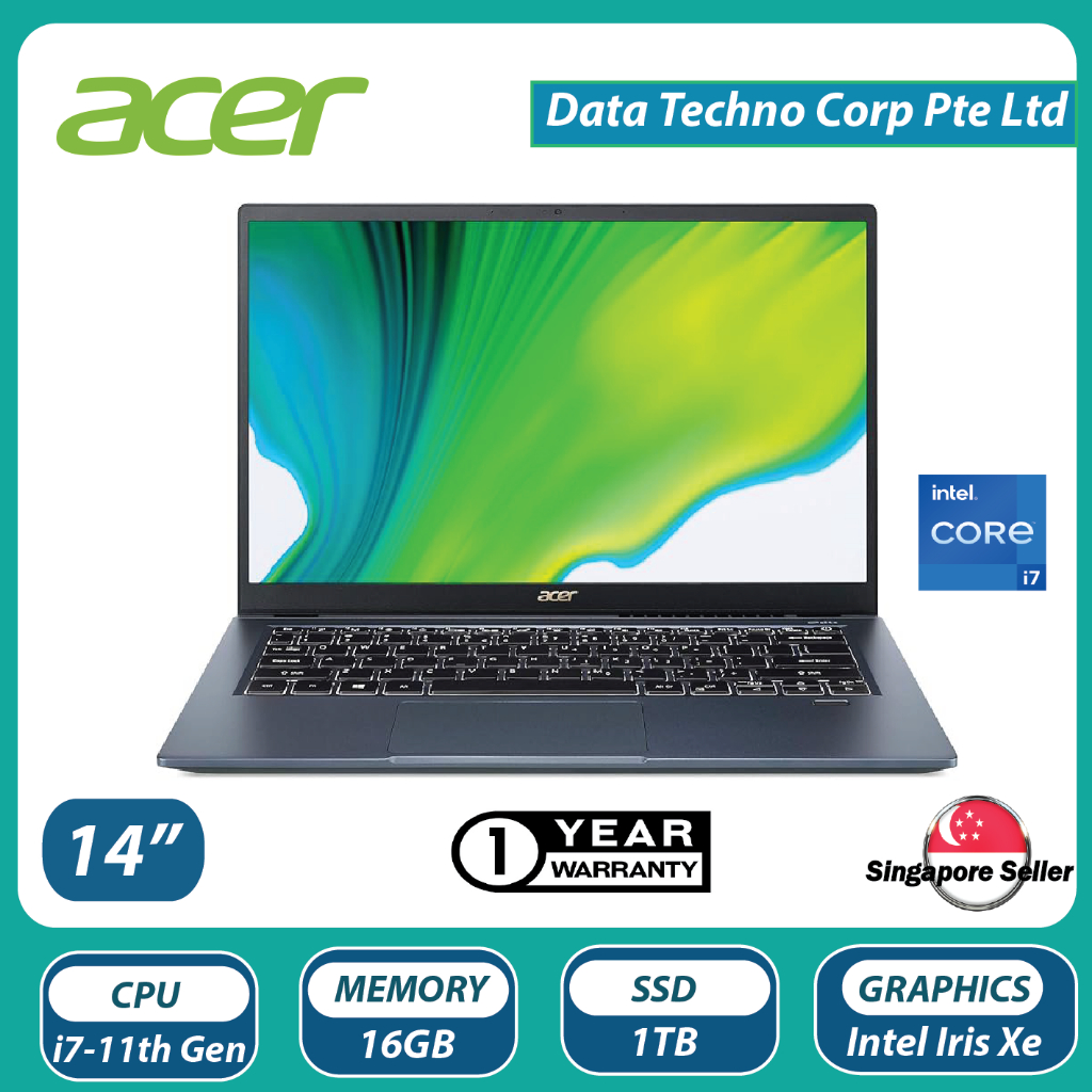 Acer Swift 3X (SF314-510G-71P6) Steam Blue Intel | Core i7 11Gen | Intel Iris Xe MAX 4GB | 14 ...