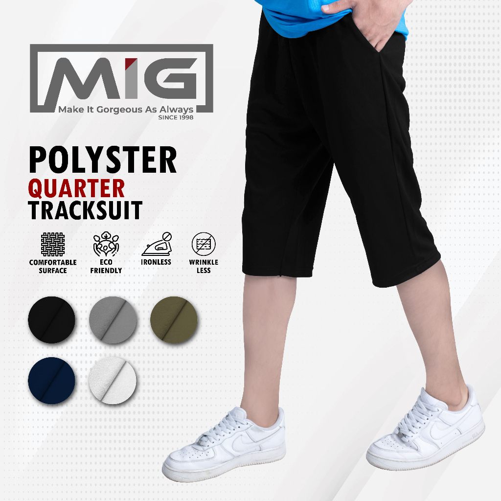 MIG Polyester Unisex 220gsm Adult Slim Fit Sport Wear Tracksuit Track ...