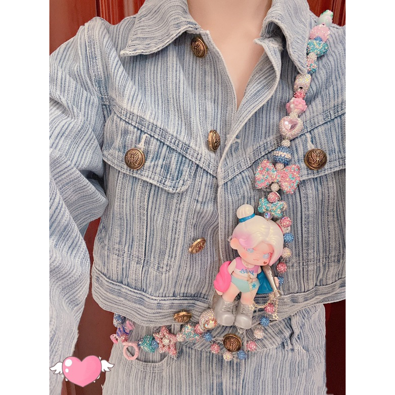 Popmart Sling Phone Straps Skullpanda Handpainted Beads Made Dimoo ...