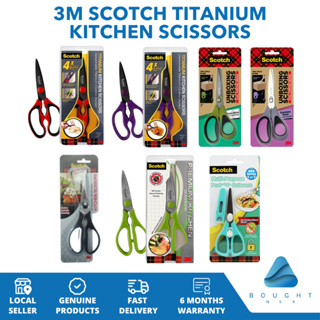 3M Scotch Titanium Kitchen Scissors - Multi-Purpose, Detachable, Oil ...