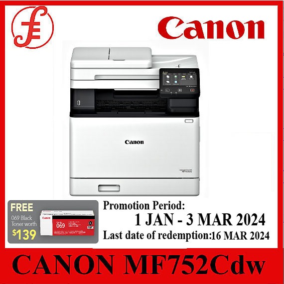 CANON imageCLASS MF752Cdw Multi Function Laser Printer | Shopee Singapore