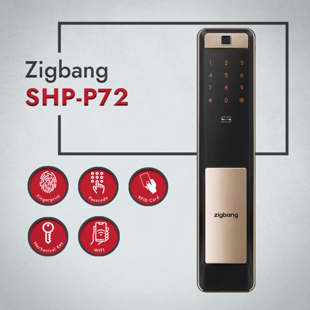 Zigbang SHP-P72 Fire rated Digital Door Lock | Shopee Singapore