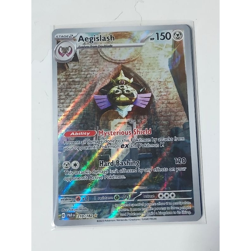 Pokemon aegislash illustration rare paradox rift card | Shopee Singapore