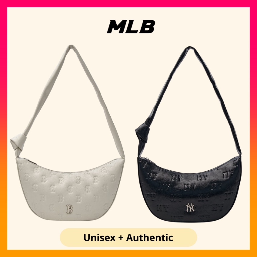 MLB Classic MONOGRAM Crack Embo Cross Bag (2025New) | Shopee Singapore