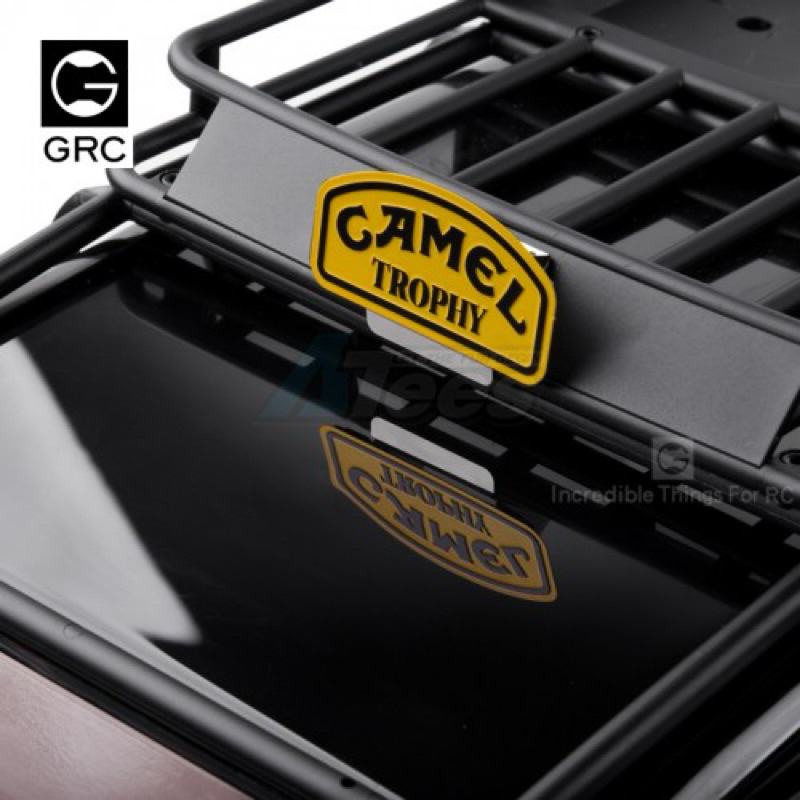 GRC 1/10 Metal Sticker Camel Trophy Badge LOGO with Mount for D90 D110 ...