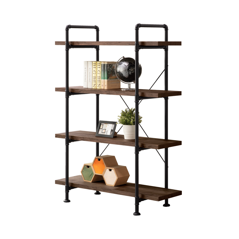VHIVE Rustic Bookcase (105cm Bookshelf Storage) | Shopee Singapore