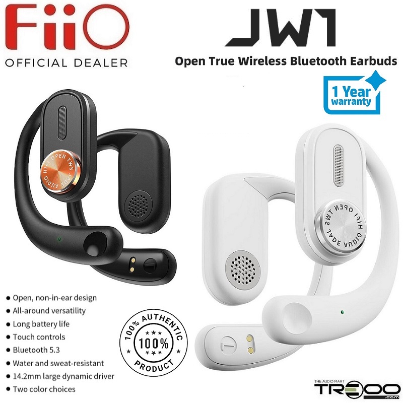 FiiO JadeAudio JW1 True Wireless Bluetooth Open-Ear Earphone with Microphone | Shopee Singapore