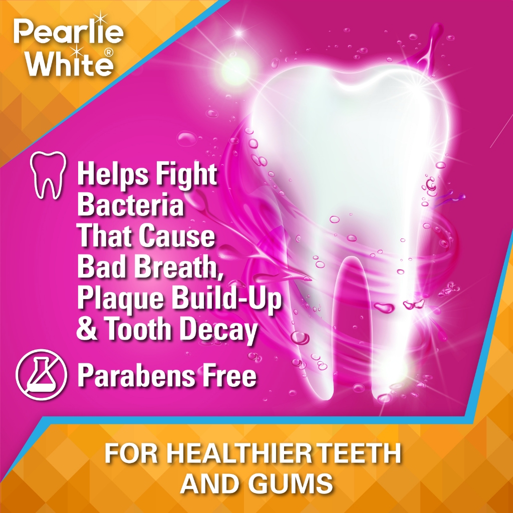 [Bundle of 4] Pearlie White Chlor-Rinse Antiseptic Mouth Rinse / Mouth ...