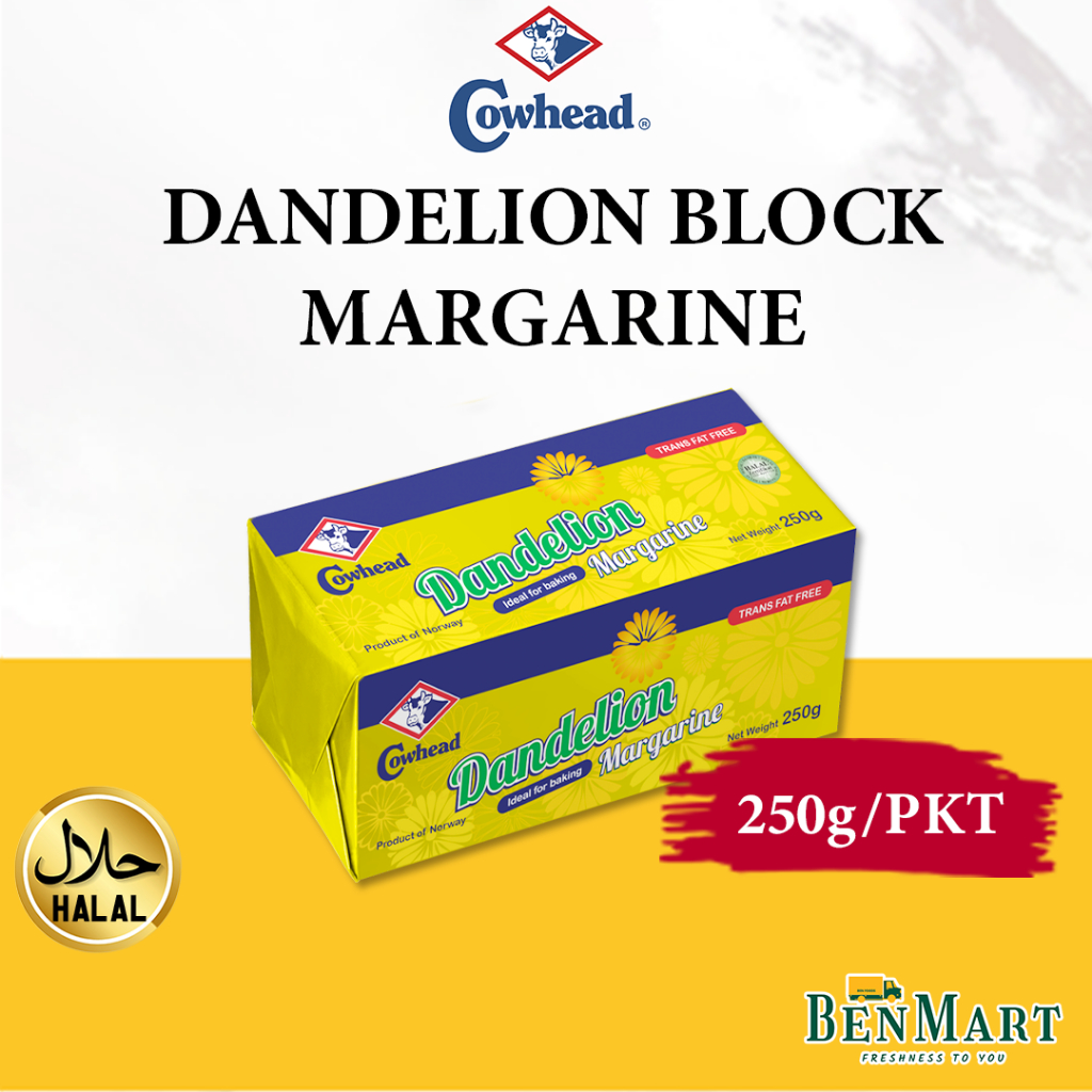 [BenMart Chill] Cowhead Dandelion Block Margarine Spread 250g - Halal ...