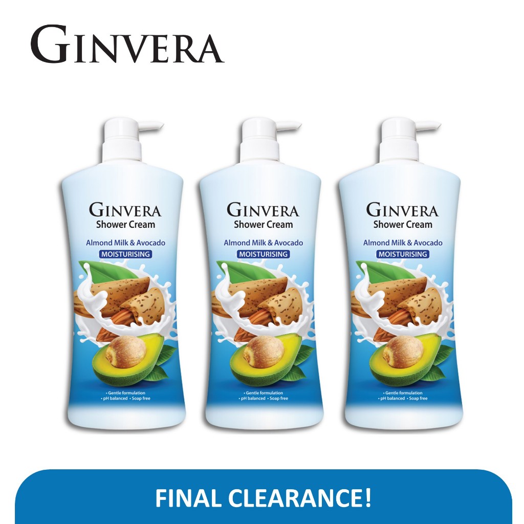 [Bundle of 3] GINVERA Natural Bath Shower Foam 950g [Body Wash ...