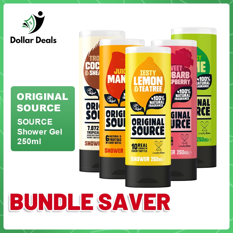 Original Source Shower Gel 250ML x 3 (COCONUT & SHEA/JUICY MANGO/LEMON ...