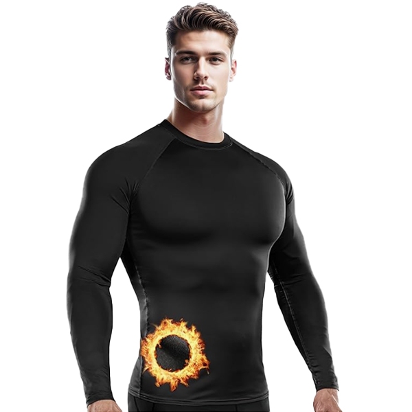 DRSKIN Korea Men's Thermal Long Sleeve Top/ Fleece Lined Base Layers ...