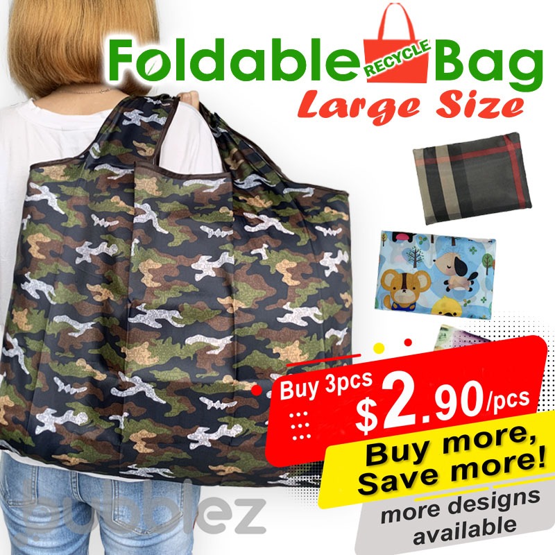 [SG SELLER] FOLDABLE RECYCLE BAG (LARGE SIZE) [100-149] / ECO ...