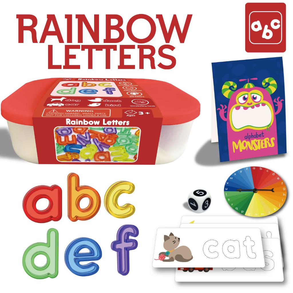 🌟 SG LOCAL STOCK 🌟 Rainbow ABC Letters Alphabet Sensory Play Kids ...