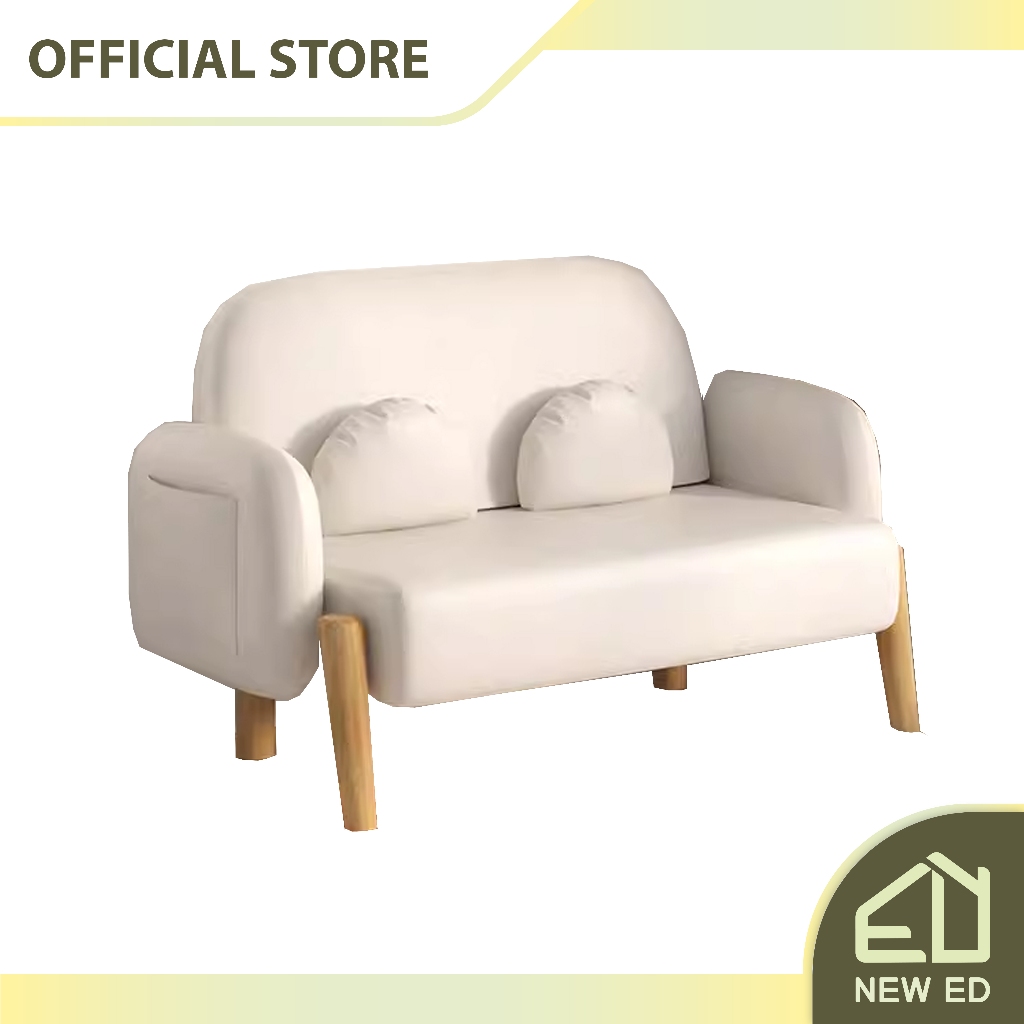 Fabric Sofa Small Living Room Bedroom Single Double Sofa Chair 130cm ...